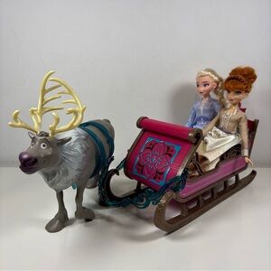 Mattel | Toys | Frozen Svens Royal Sled Playset Anna Elsa Dolls ...